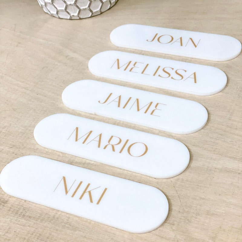 Acrylic Place Card - Etsy
