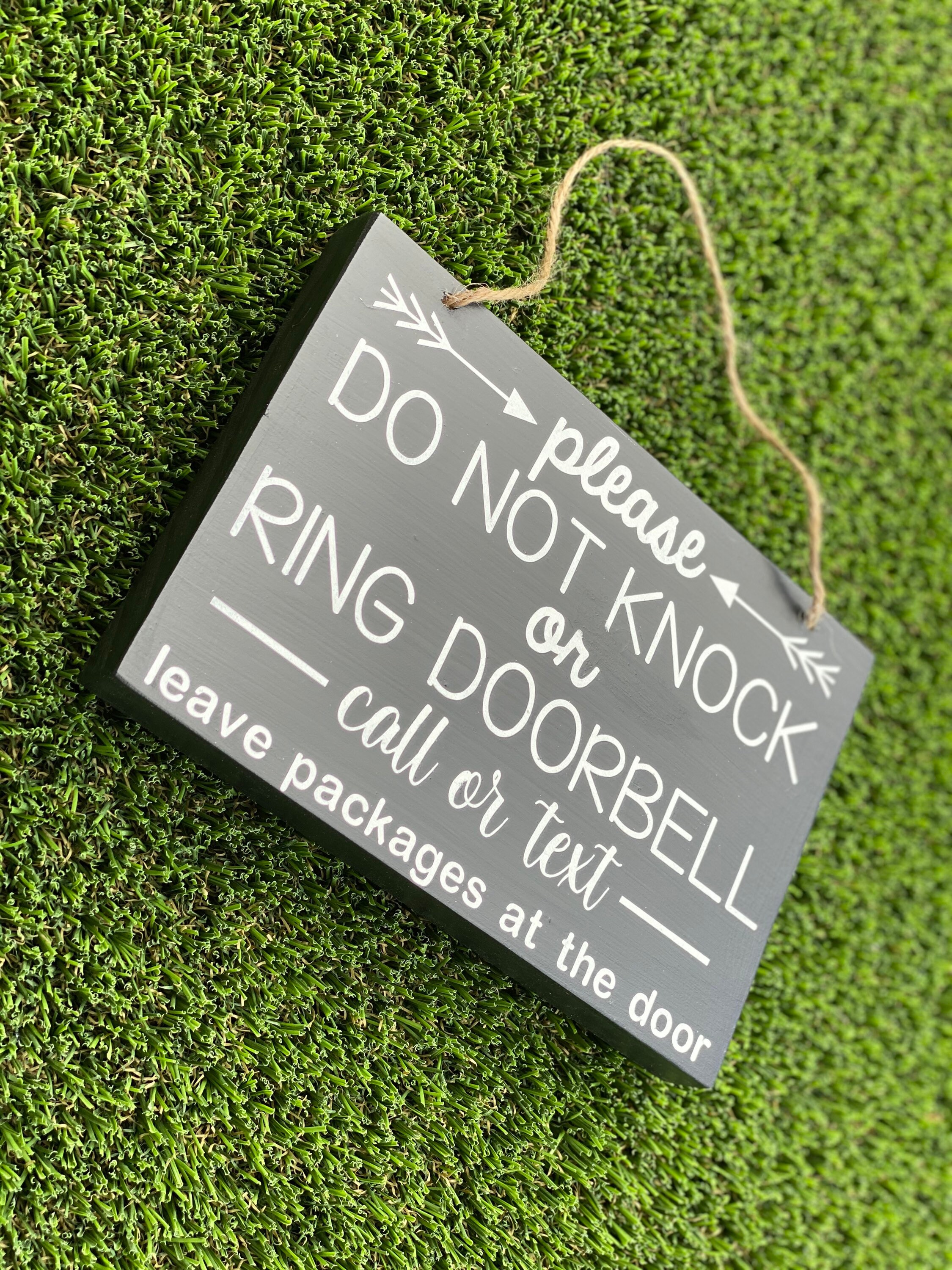 No Soliciting Sign Do Not Knock Do Not Ring Bell Leave | Etsy