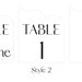 Acrylic Table Number Wavy Design Curve Design Modern - Etsy