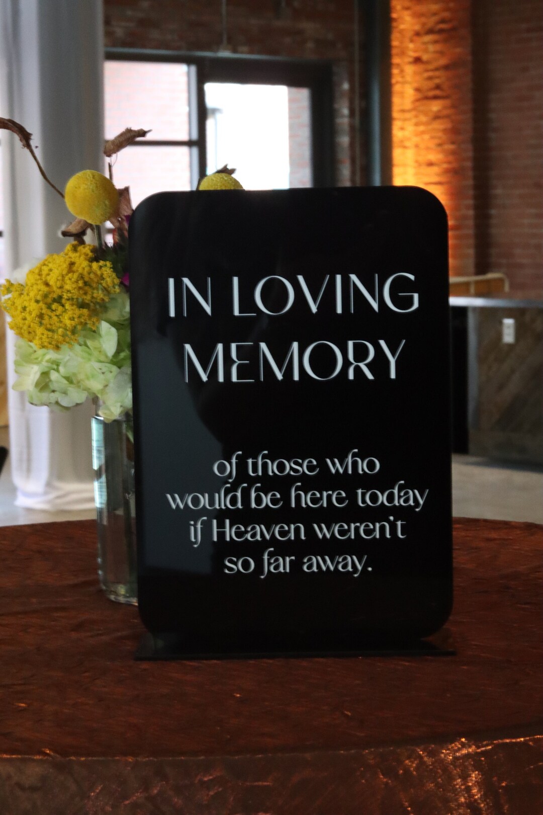 In Loving Memory Wedding Sign Acrylic Memory Sign for Wedding Bespoke ...