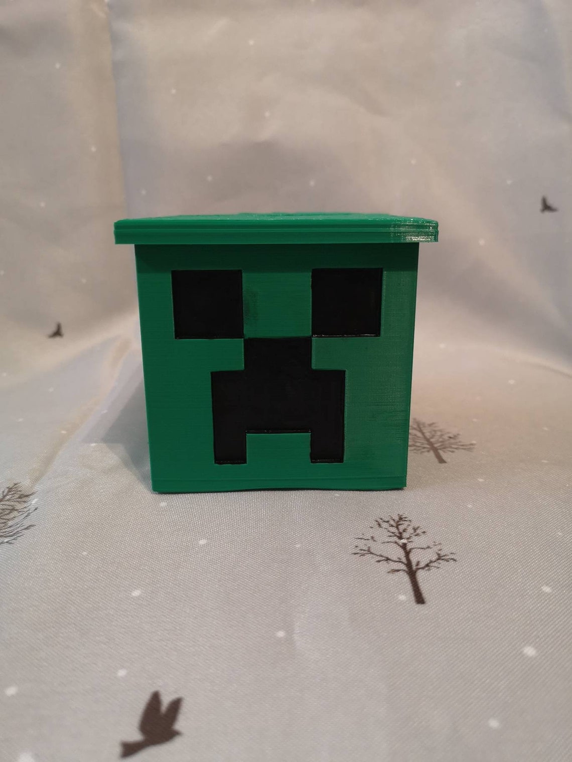 3D Printed Minecraft Creeper inspired money box | Etsy