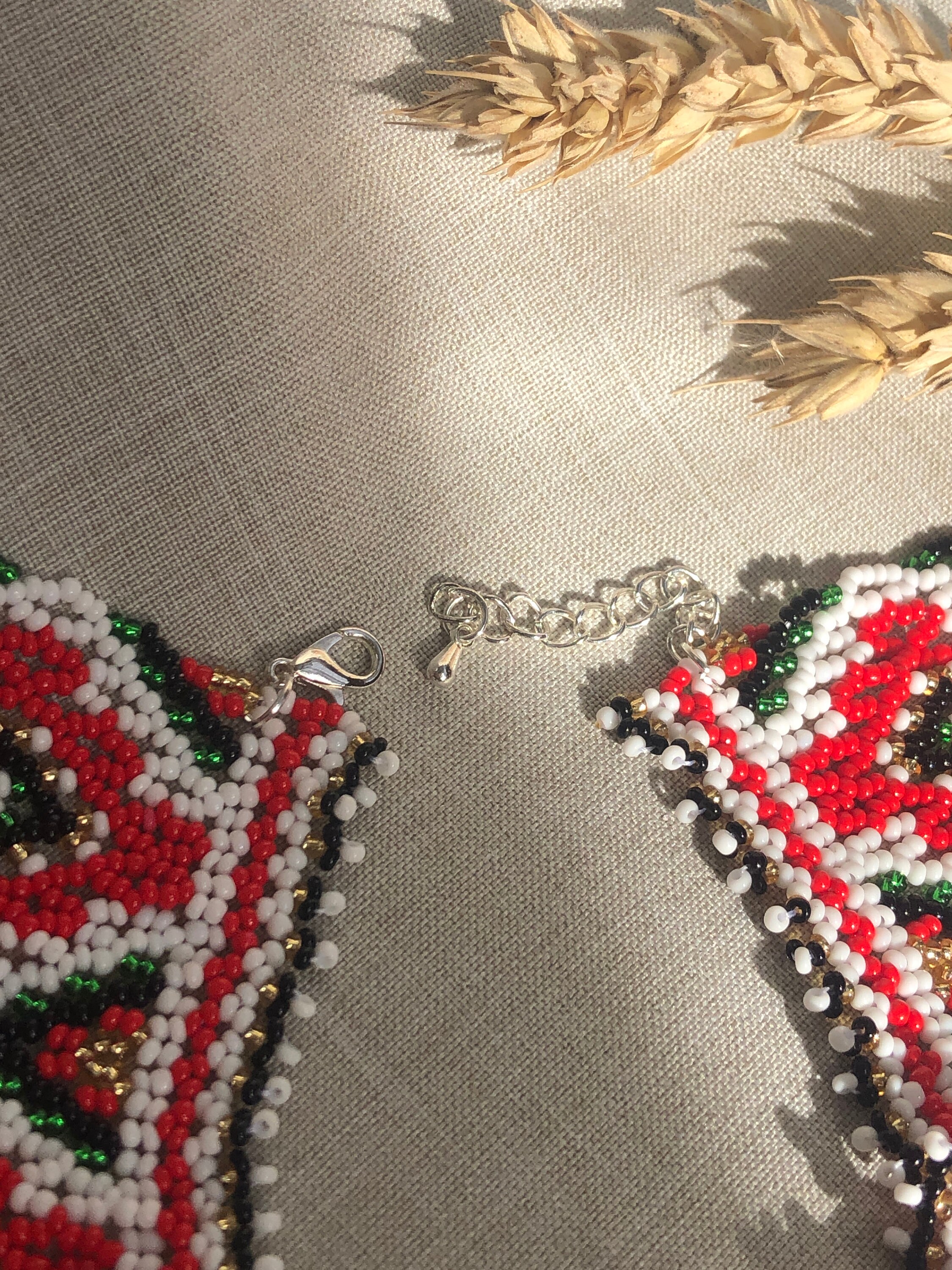 Ukrainian Seed Beaded Sylyanka Folk Ukrainian Handmade Choker Necklace ...
