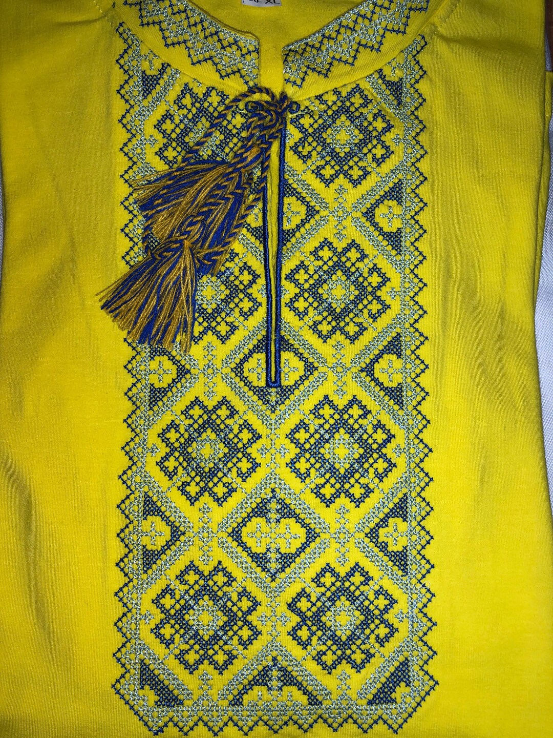 Ukrainian Embroidery Tshirt Yellow Vyshyvanka Men Traditional ...