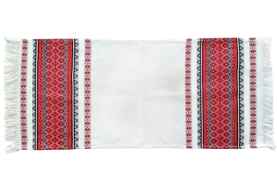 Ukrainian Wedding Woven Rushnyk With a Red-black Ornament - Etsy