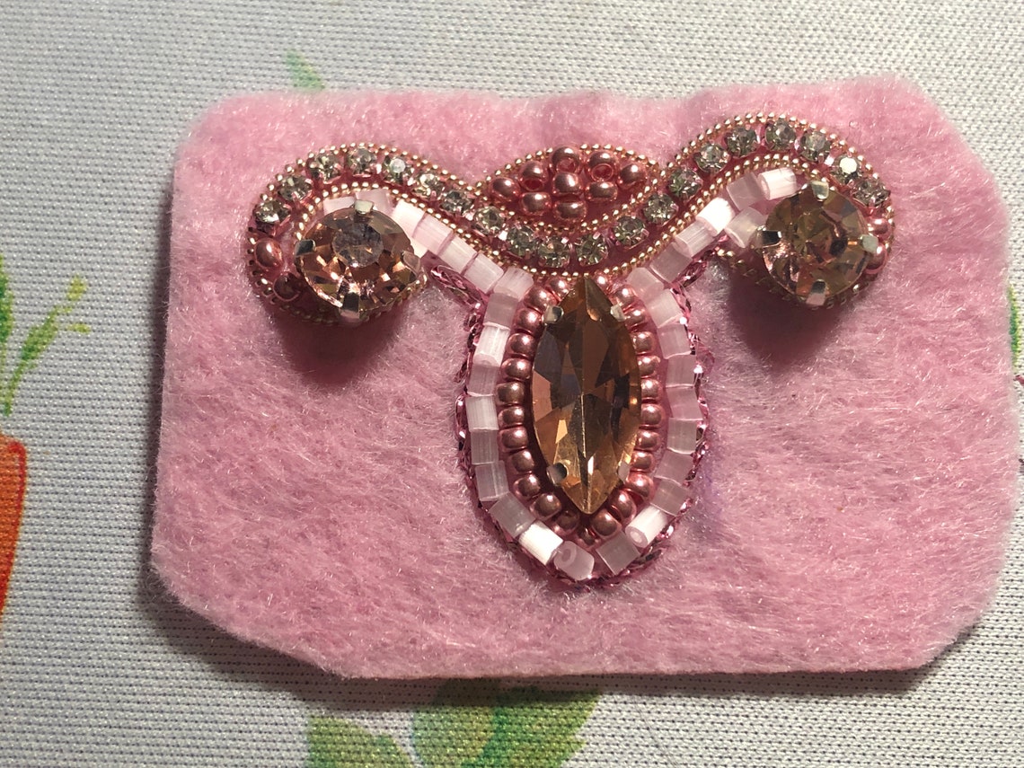 Anatomical Uterus Brooch TUTORIAL at Your Cervix Pattern Making Guide ...
