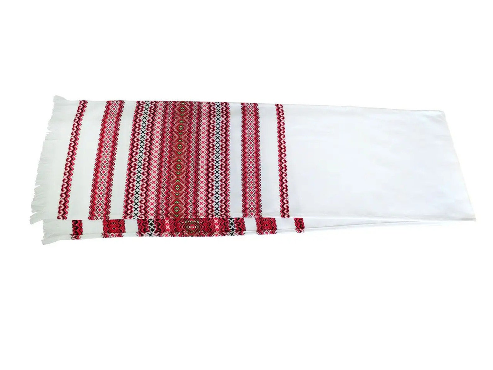 Ukrainian Wedding Woven Rushnyk With a Red-black Ornament - Etsy
