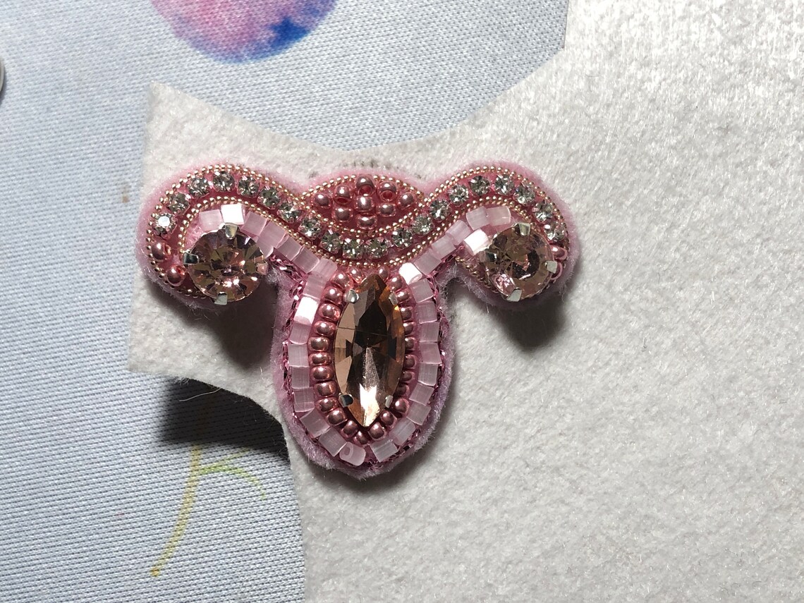 Anatomical Uterus Brooch TUTORIAL at Your Cervix Pattern Making Guide ...