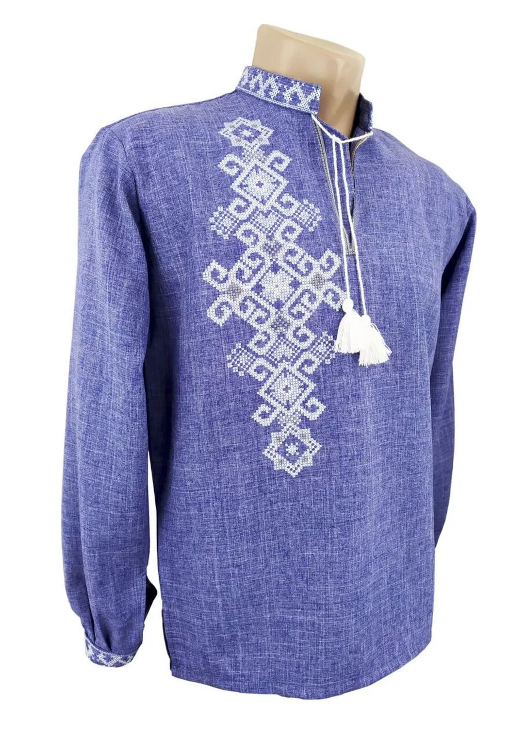 Ukrainian Embroidery Jeans Vyshyvanka for Boys Traditional Men's ...