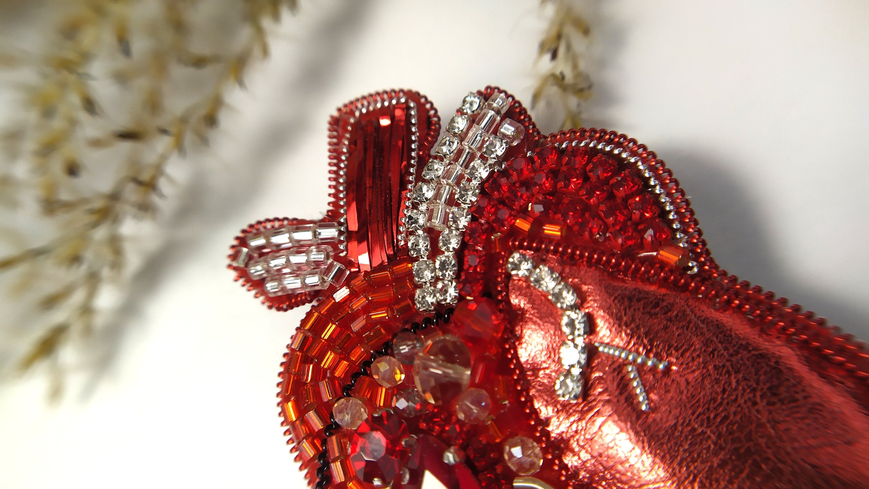 Anatomical Heart Brooch Human Heart Beaded Fun Gift Handmade - Etsy