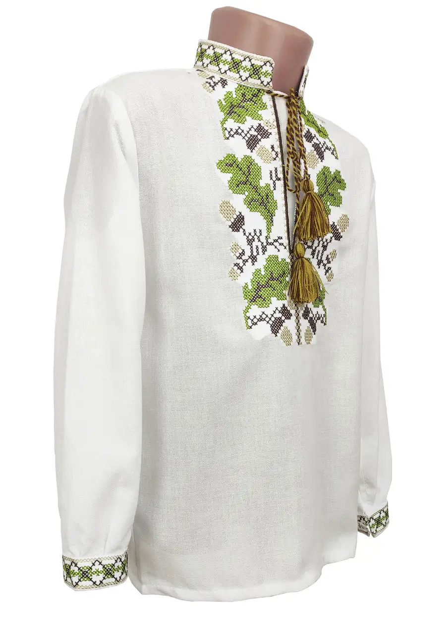 Ukrainian Boys Embroidery Vyshyvanka Oak Leaf Traditional - Etsy