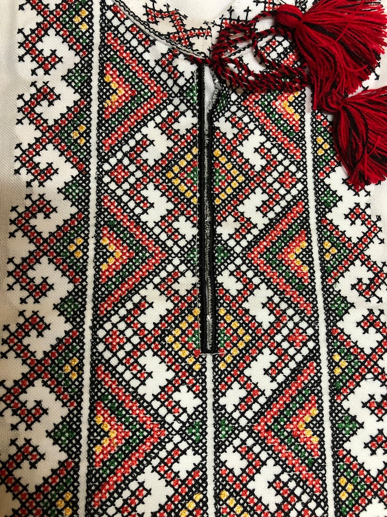 Ukrainian Embroidery Short Long Sleeve Vyshyvanka Traditional Men's ...