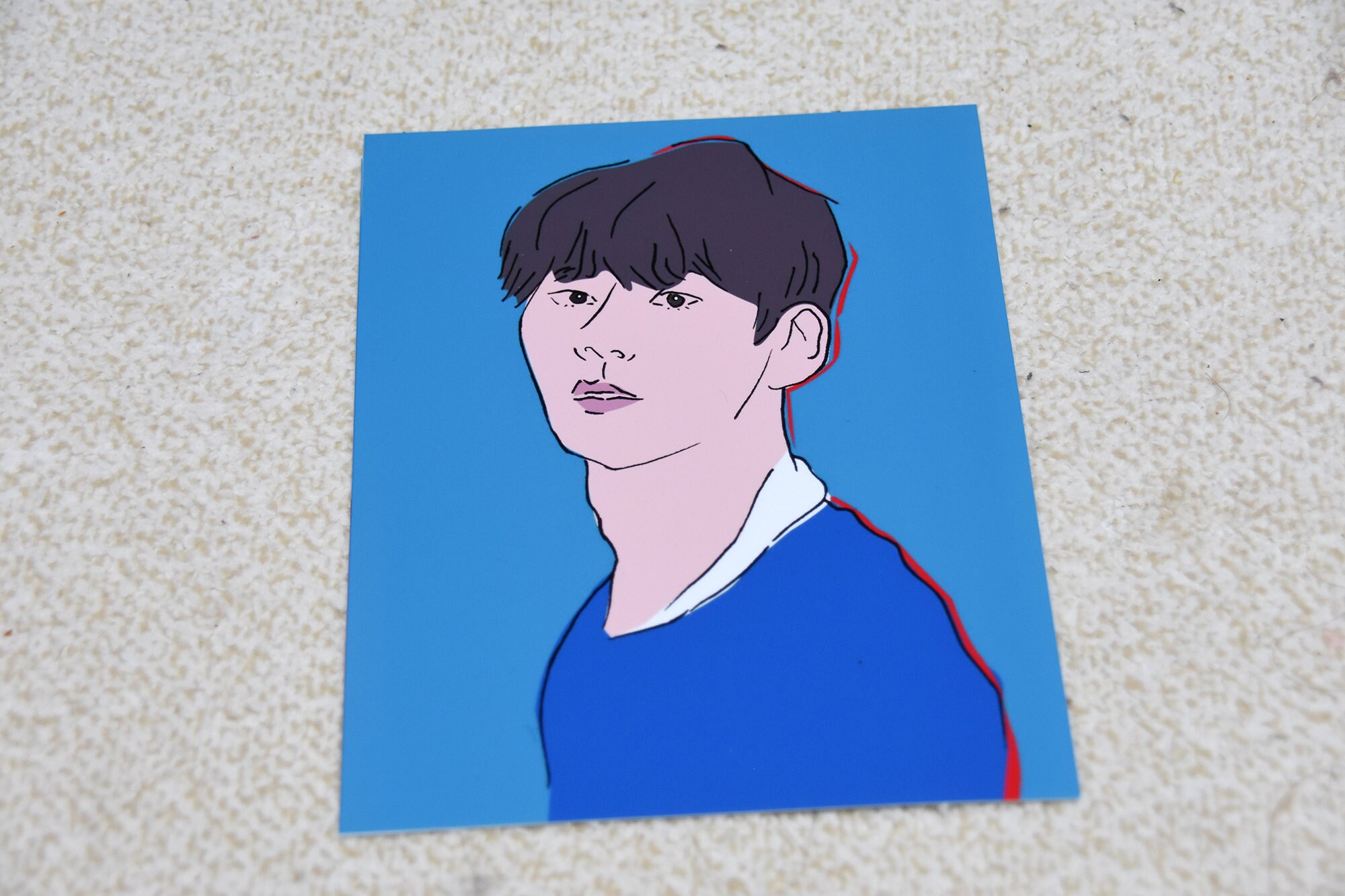 Jin BTS K-pop Digital Art Coloring Print BTS Printable | Etsy
