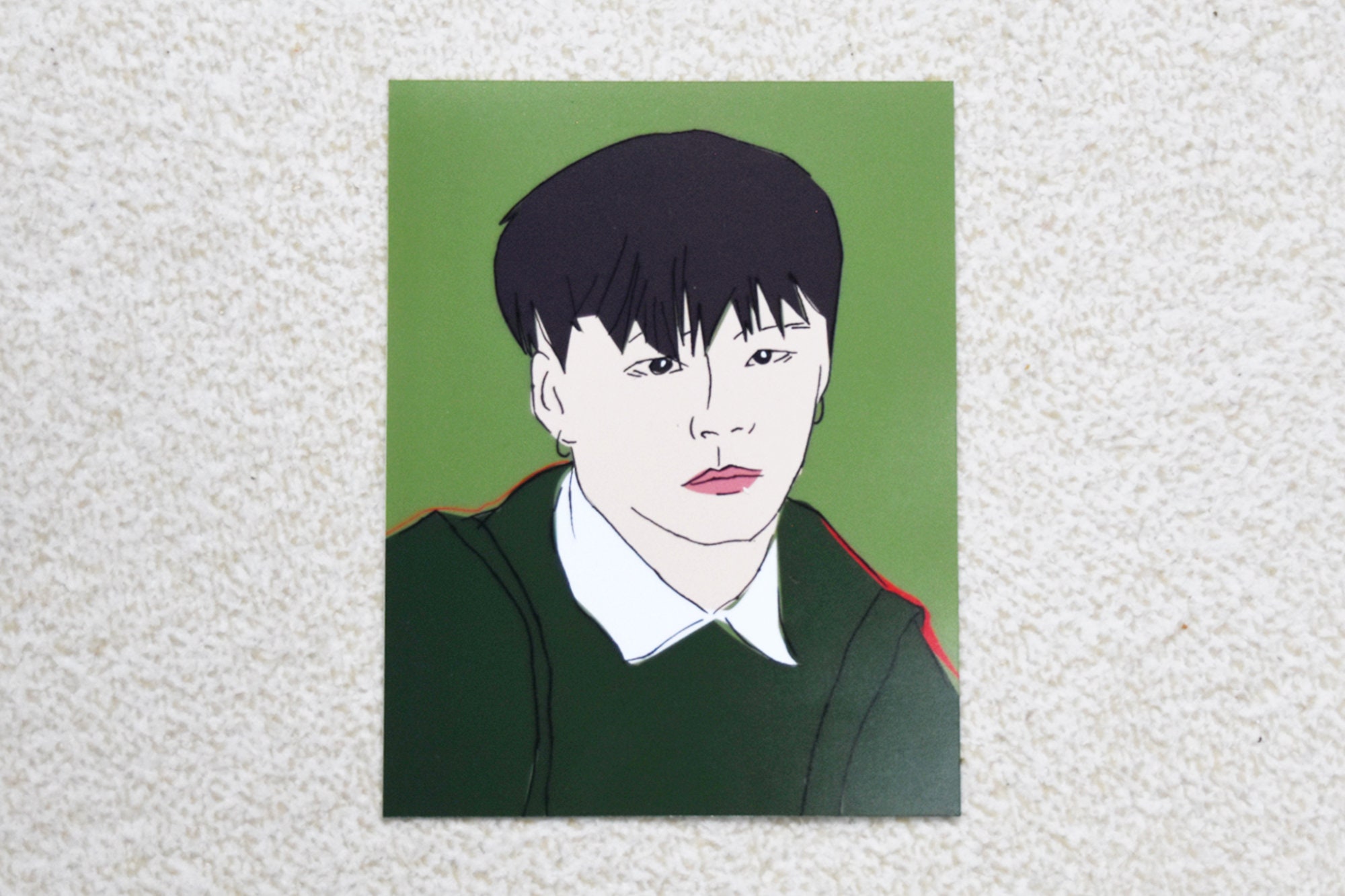 Suga BTS K-pop, Digital Art, Coloring Print, BTS Printable Personalized ...