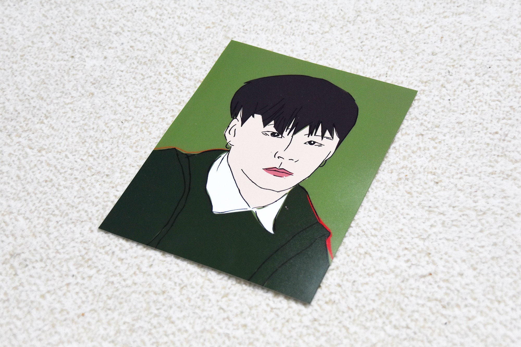 Suga BTS K-pop, Digital Art, Coloring Print, BTS Printable Personalized ...