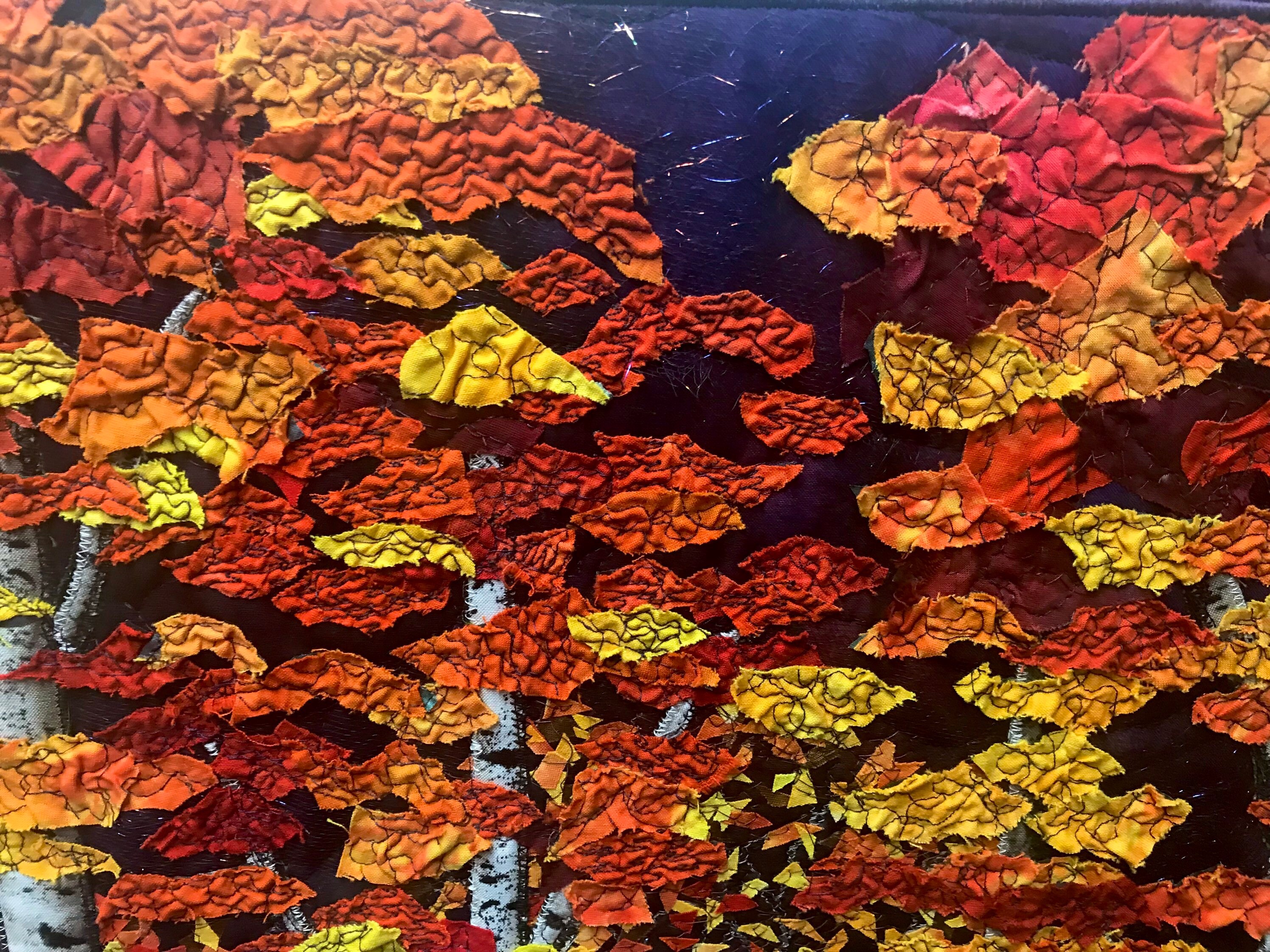 Autumn Forest Fiber Wall Art Fiber Art Landscape - Etsy