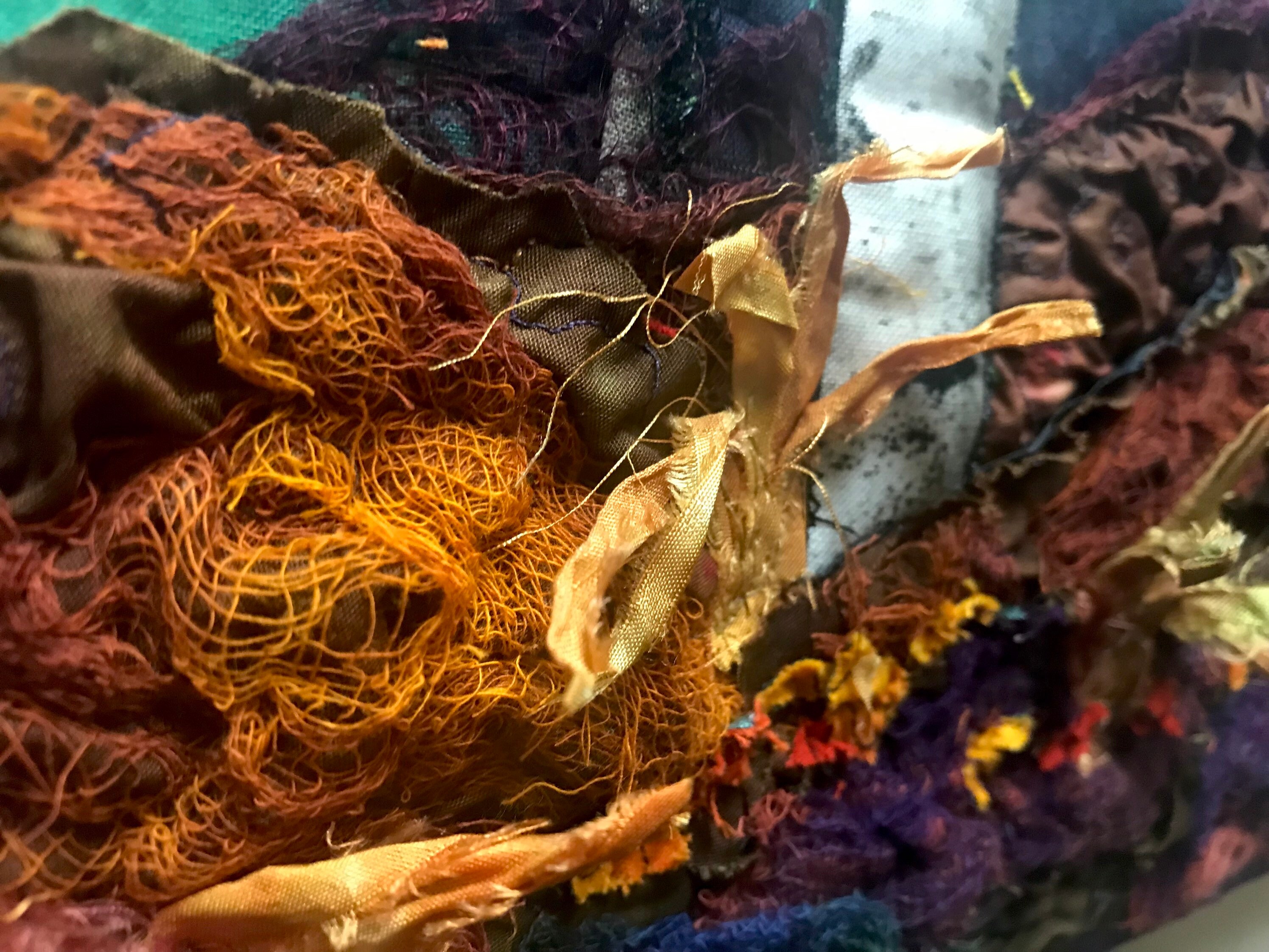 Autumn Forest Fiber Wall Art Fiber Art Landscape - Etsy