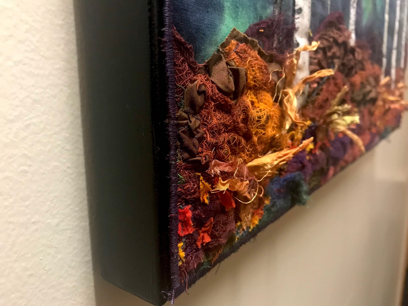 Autumn Forest Fiber Wall Art Fiber Art Landscape - Etsy