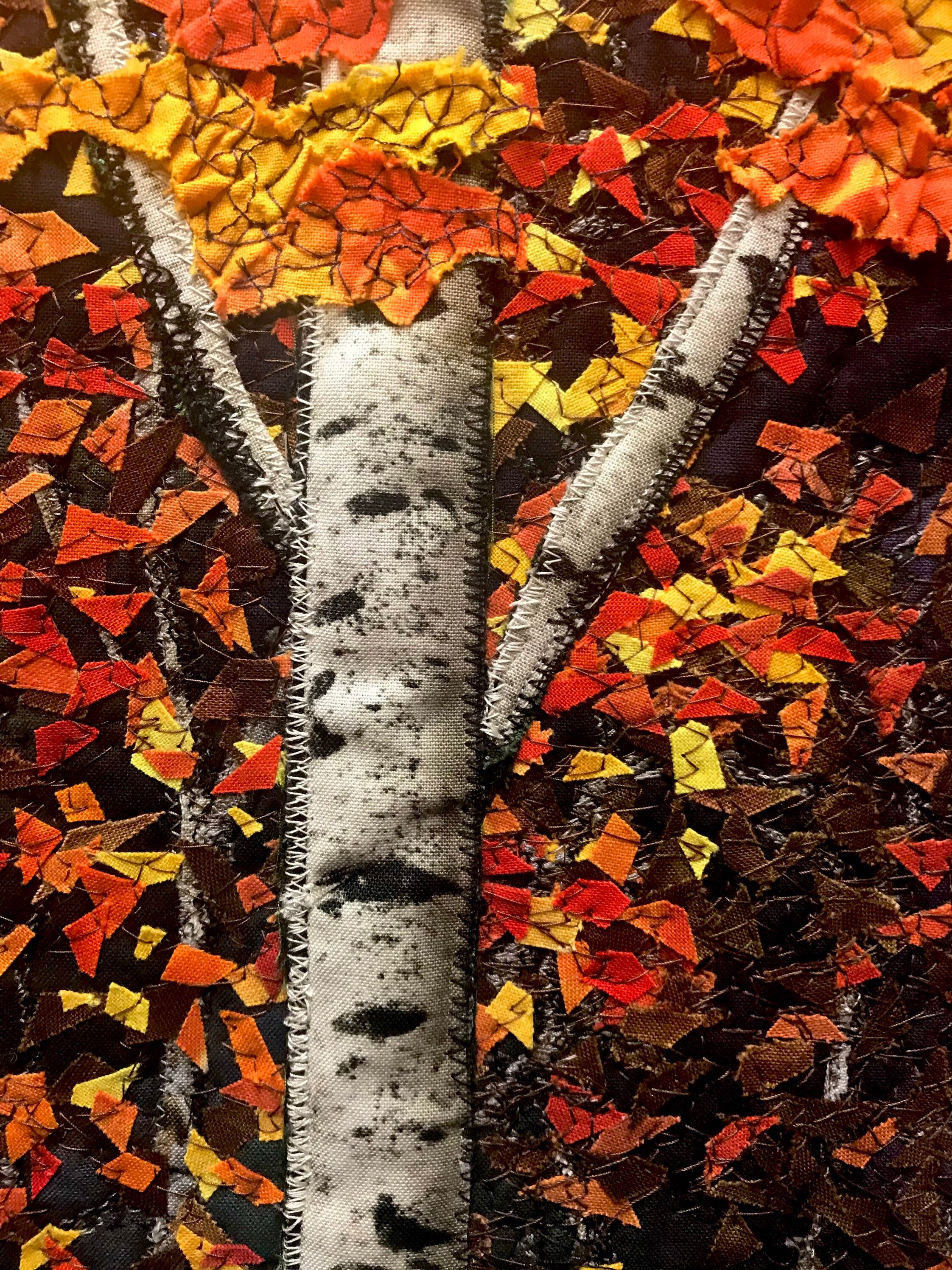 Autumn Forest Fiber Wall Art Fiber Art Landscape - Etsy