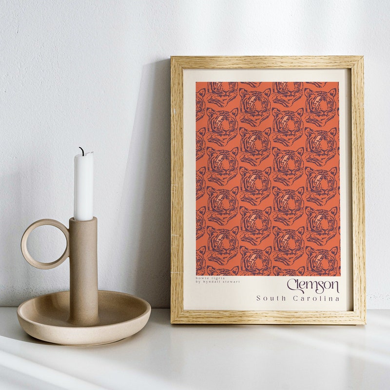 Clemson Art - Etsy