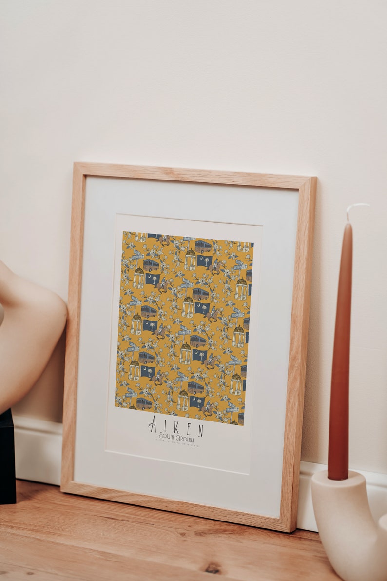 Aiken, SC Artwork, South Carolina Print, Aiken Art Print, Wall Art ...