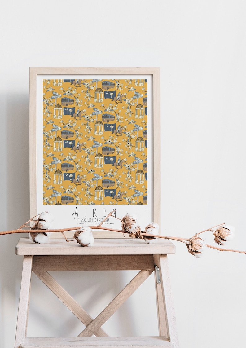 Aiken, SC Artwork, South Carolina Print, Aiken Art Print, Wall Art ...