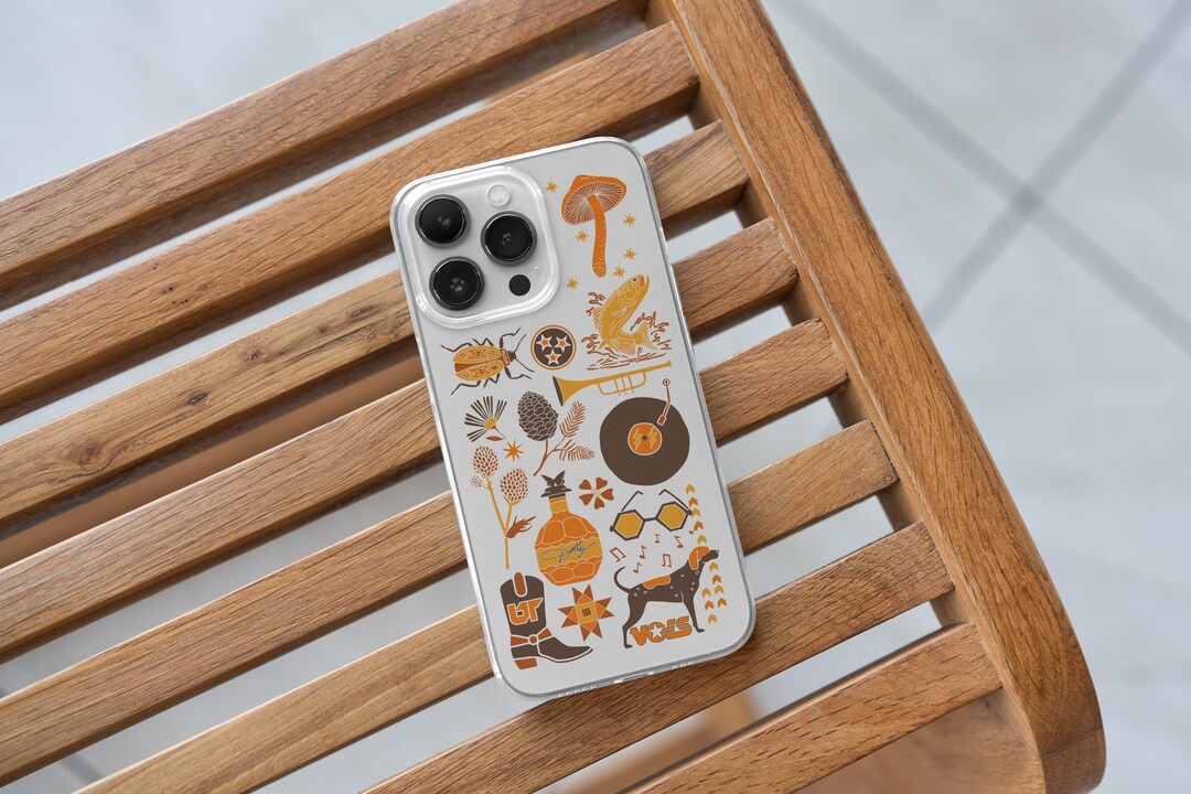 Tennessee iPhone 15 Illustrated Clear Flexi Phone Case, Knoxville ...