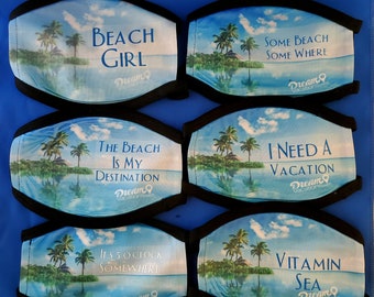 Beach Face Mask | Etsy