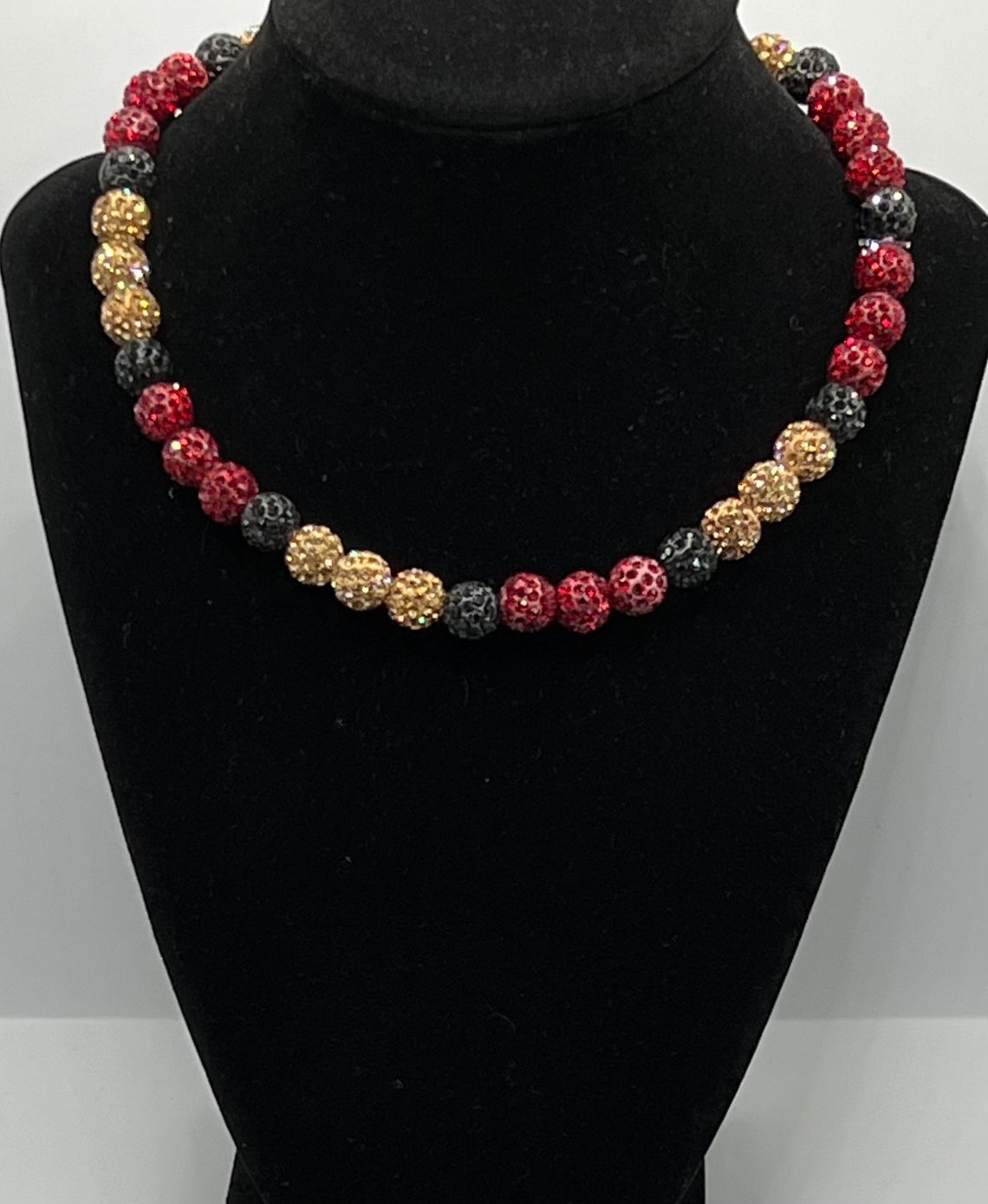FSU Bling Necklace - Garnet and Gold - Baseball Necklace- Baseball ...