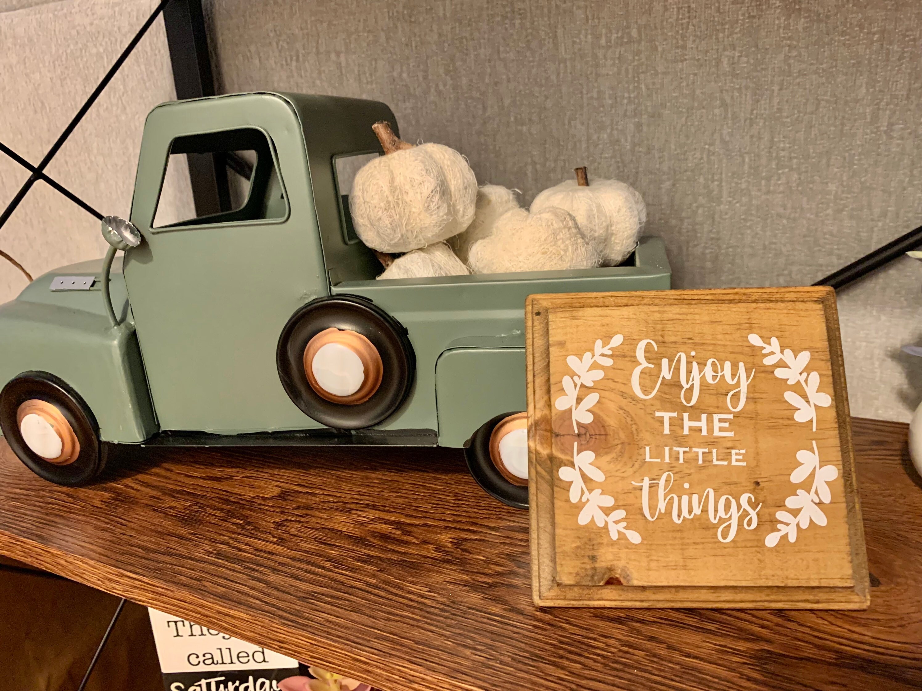 Small Shelf Sign - Enjoy the Little Things | Rustic Wall Decor ...