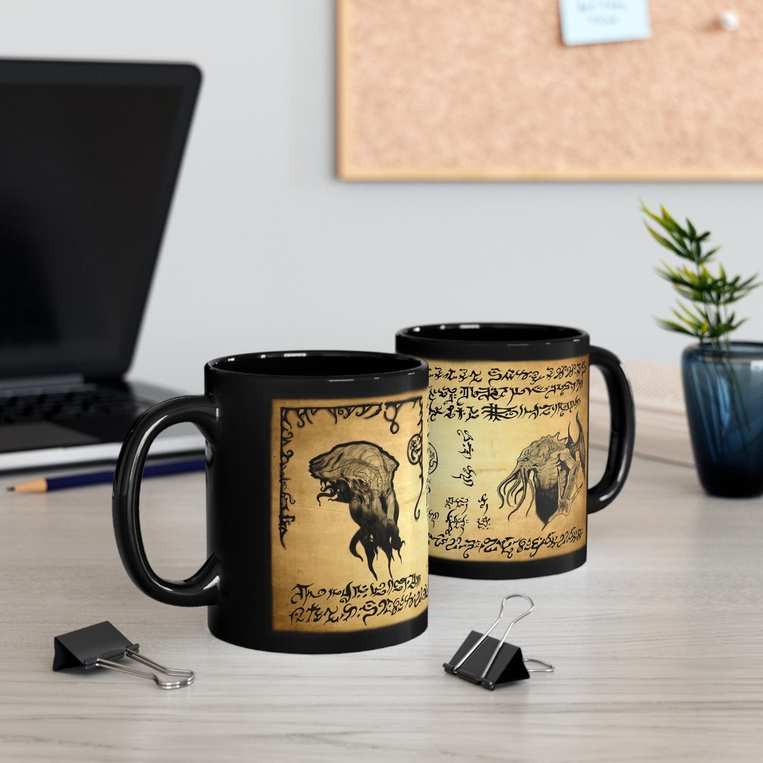 Cthulhu Coffee Mug: H.P. Lovecraft Necronomicon Horror Gift - Etsy
