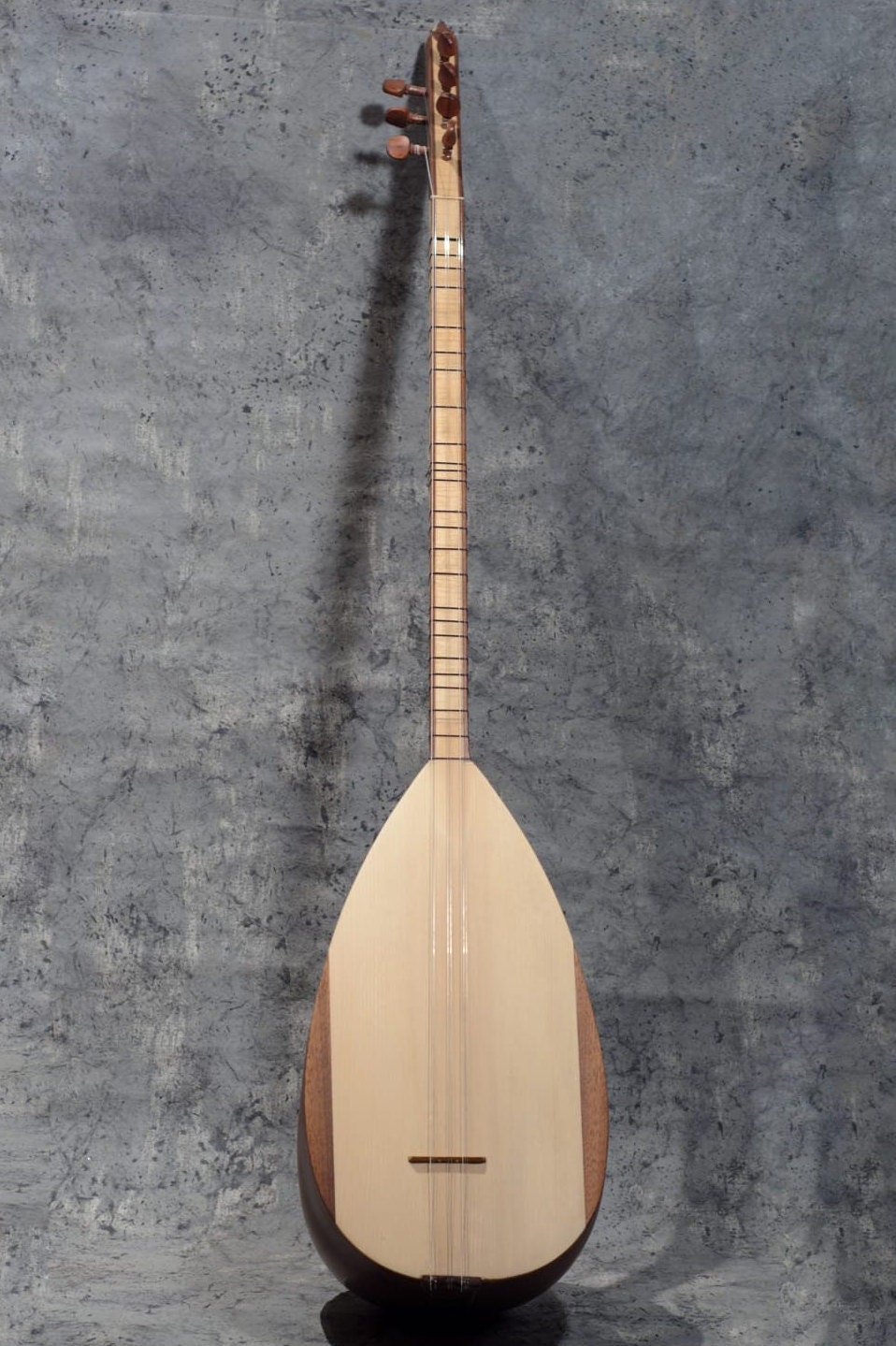Handmade Professional Turkish Saz Baglama Yellow Mahogany Long Neck ...