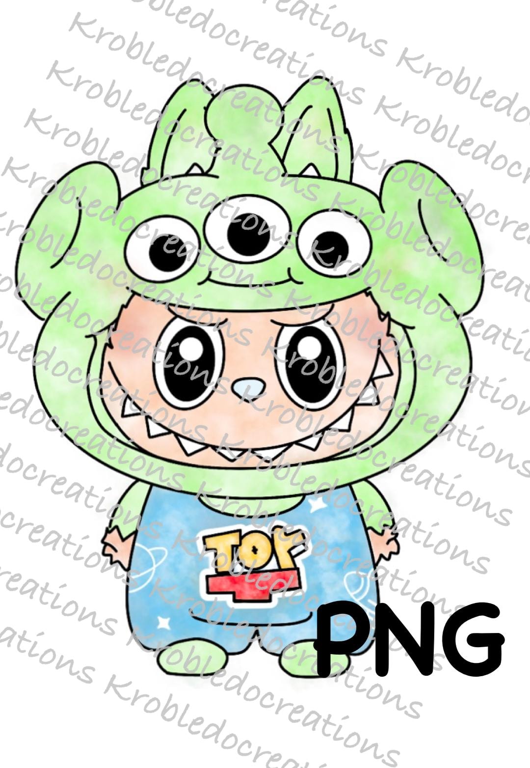 Alien Labubu Png - Etsy