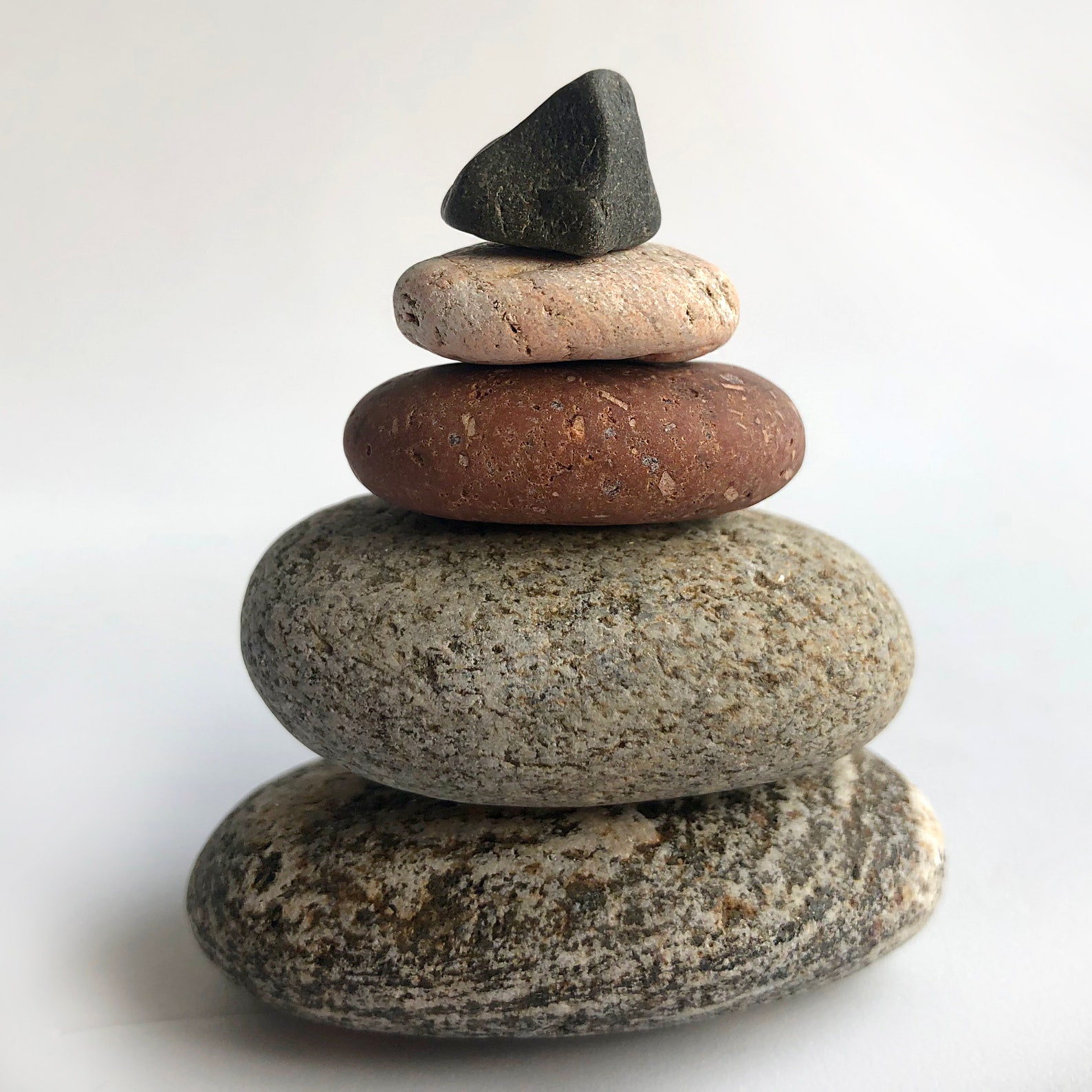 Zen meditatie Gebalanceerde stenen Stapelen Sea Rock glas | Etsy