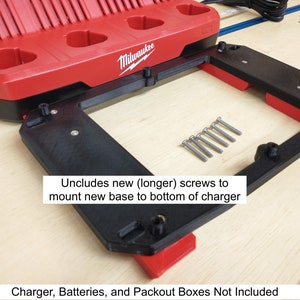 Packout Mount for Milwaukee M12 Four Bay Sequential Charger (model# 48 ...