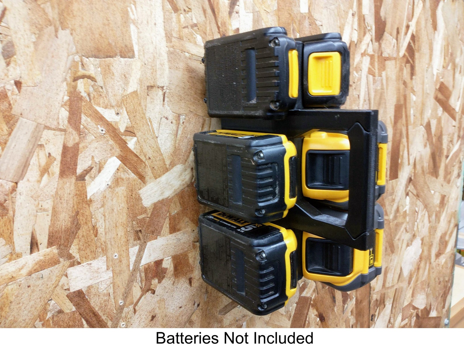 Dewalt 20V/60V Battery Carrying Case / Holder 2-sided, 6 Battery Wall ...