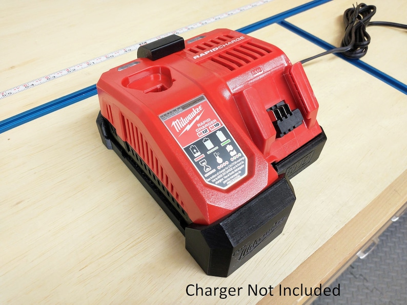 Wall Mount for Milwaukee M12 & M18 Charger model 48-59-1812 / - Etsy