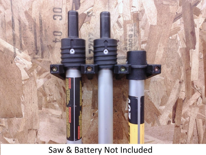 Wall Mount for Dewalt DCPS620 Pole Saw With Optional DCPH820 Hedge ...