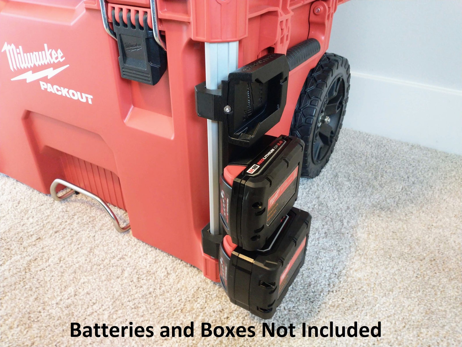 M18 Milwaukee PACKOUT Battery Mount/holder for 1, 2, or 3 Batteries - Etsy