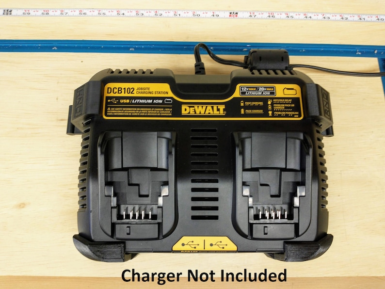Wall Mount for Dewalt DCB102 Charger With Optional Battery - Etsy