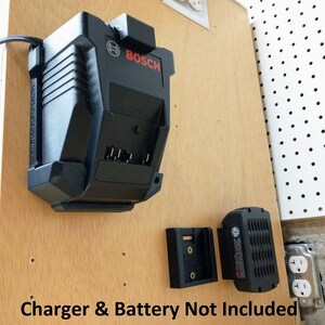 Wall Mount for Bosch BC660 Charger With Optional 18V Battery Mounts ...