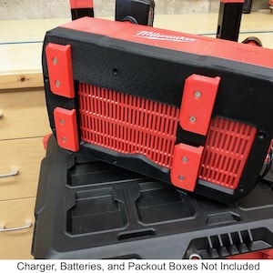 Packout Mount for Milwaukee M18 & M12 6-battery Rapid Charger Station ...