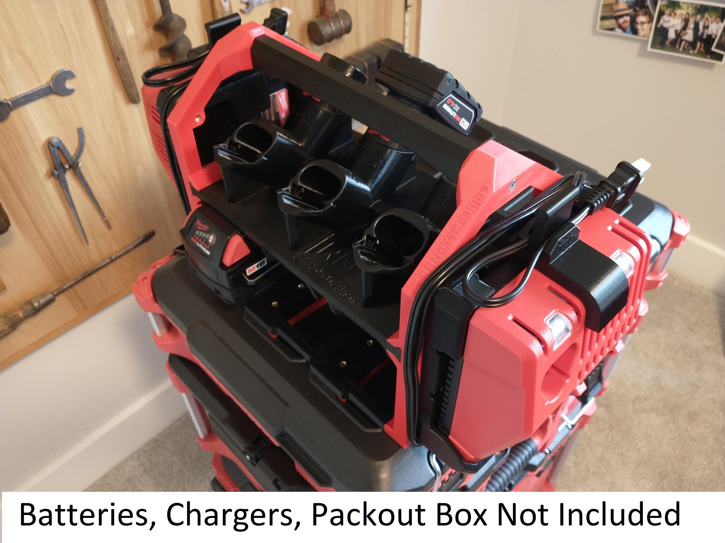 Milwaukee Battery & Charger Packout Caddy. Carries 8-12 - Etsy Australia