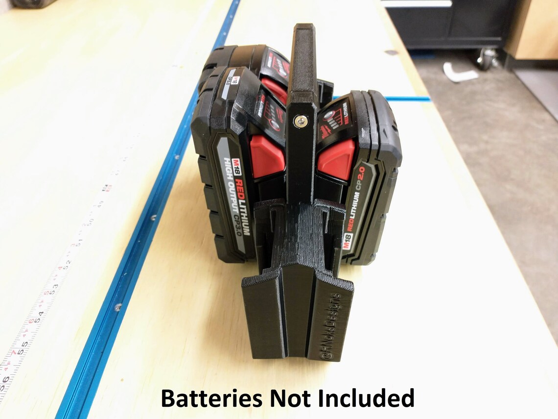Milwaukee M18 Battery Carrying Case / Holder 2-sided, 6 Battery - Etsy