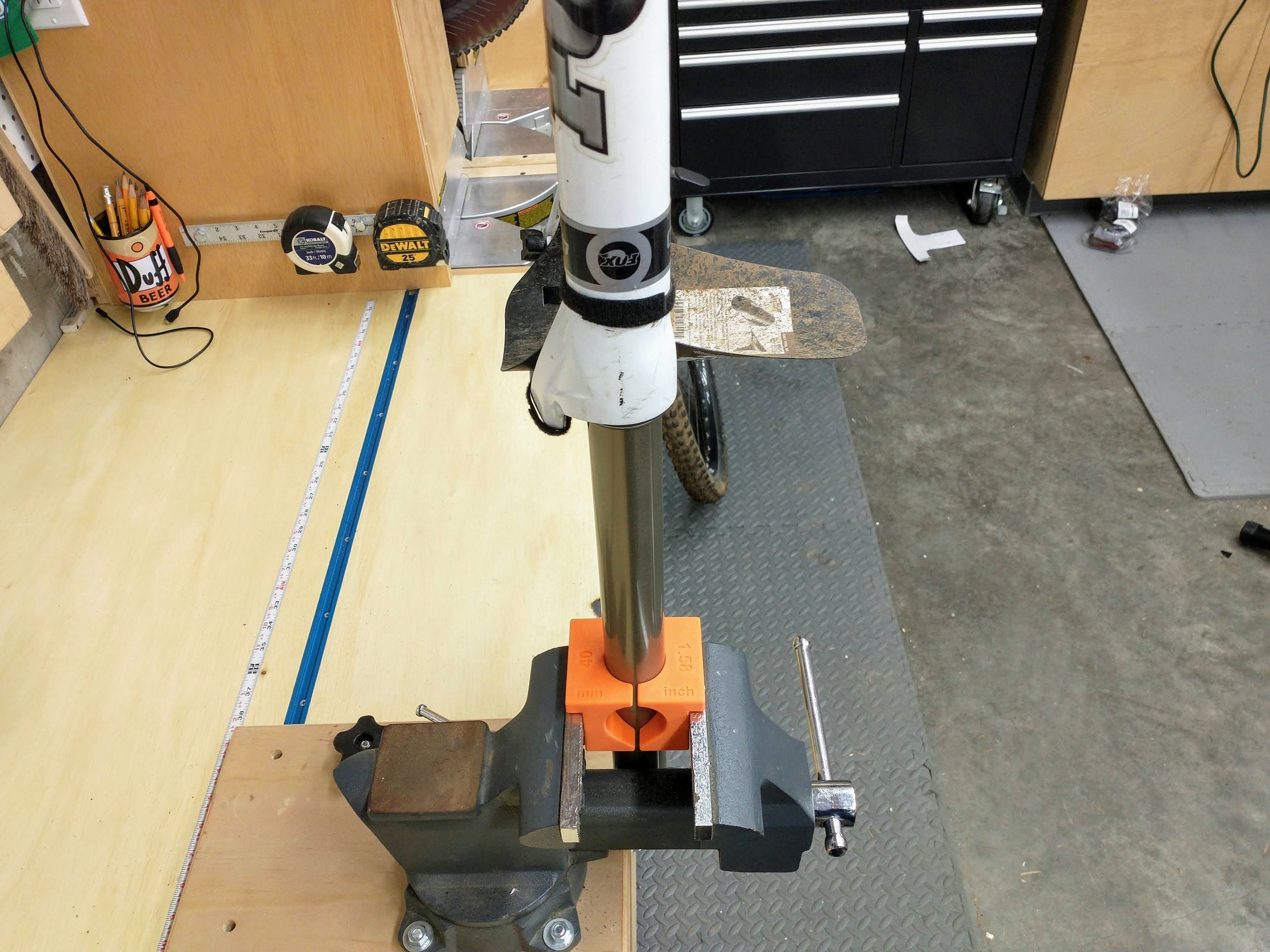 Bicycle Stanchion Vise Clamps - Horizontal and Vertical Clamping ...
