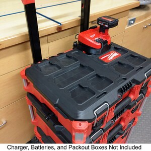 Packout Mount for Milwaukee M12 Charger (model# 48-59-2401) **CHARGER ...