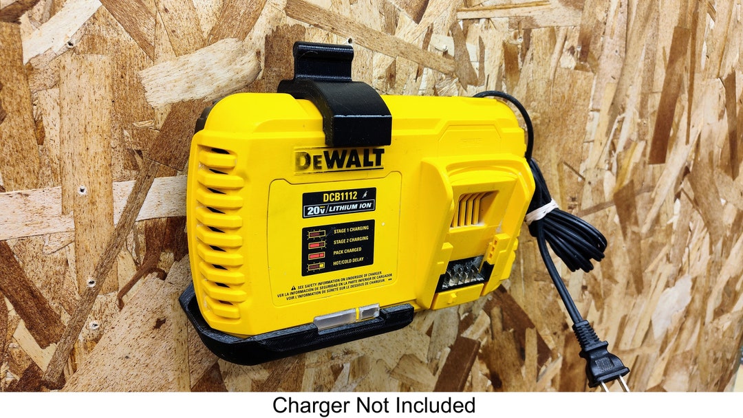 Wall Mount for Dewalt DCB1112 Fast Charger Optional Milwaukee Packout Version Etsy