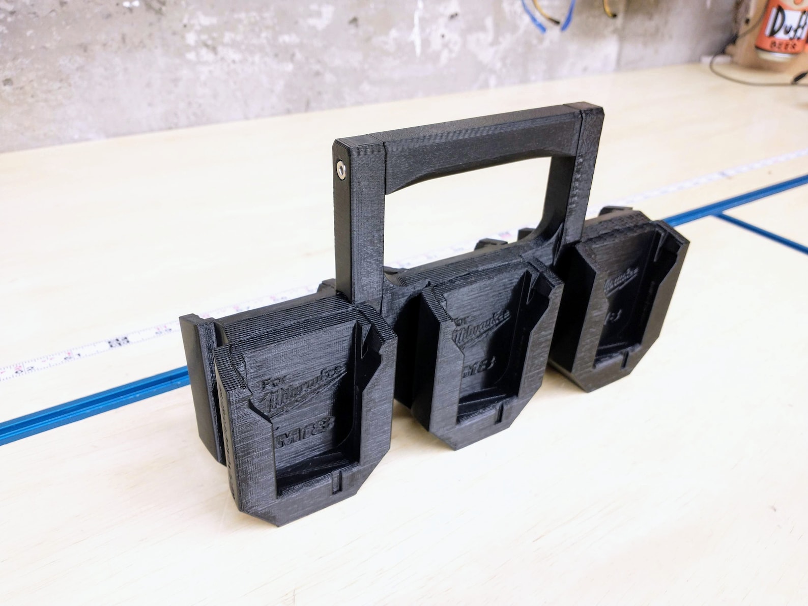 Milwaukee M18 Battery Carrying Case / Holder 2-sided, 6 Battery - Etsy