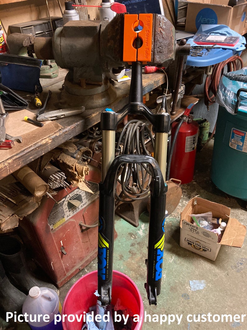 Suspension Fork Steerer Tube Vise Clamp Block Holder for Overhaul ...