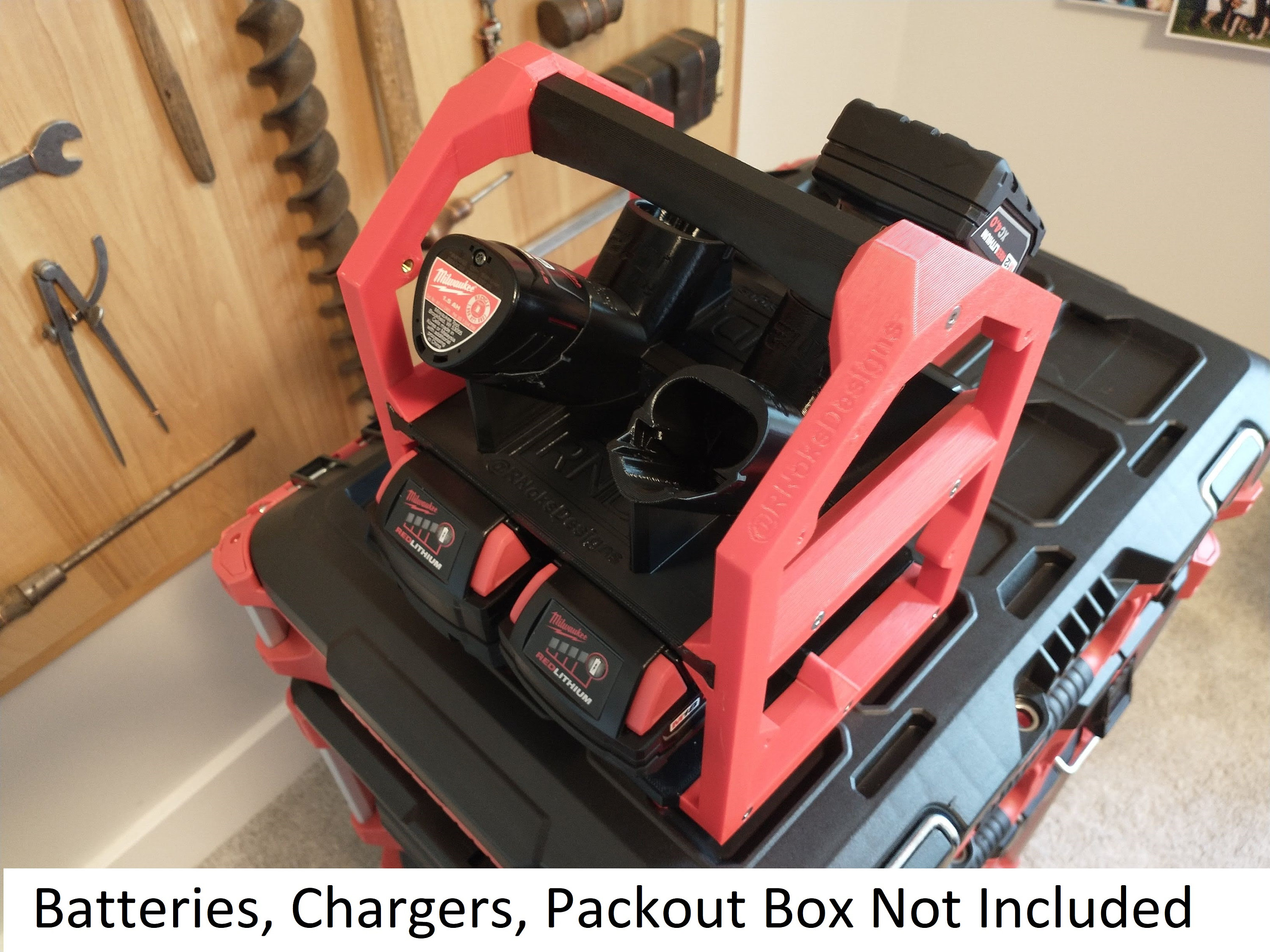 Milwaukee Battery & Charger Packout Caddy. Carries 8-12 - Etsy Australia