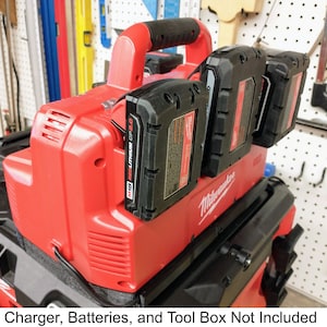 Packout Mount for Milwaukee M18 & M12 6-battery Rapid Charger Station ...